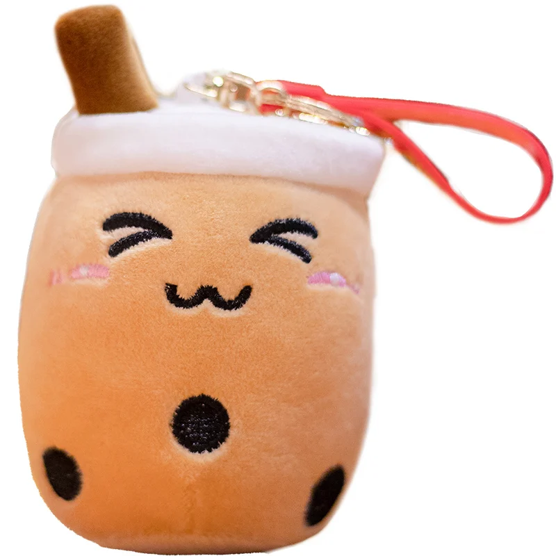New Custom Milk Tea Coffee Cup Toys Stuffed Boba Tea Keychain Cute ...