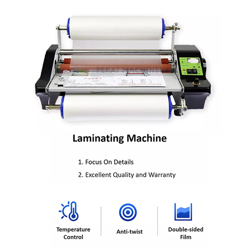 A3 Cold & Hot Laminator Cold Roll UV DTF Printer AB Film Laminating ...