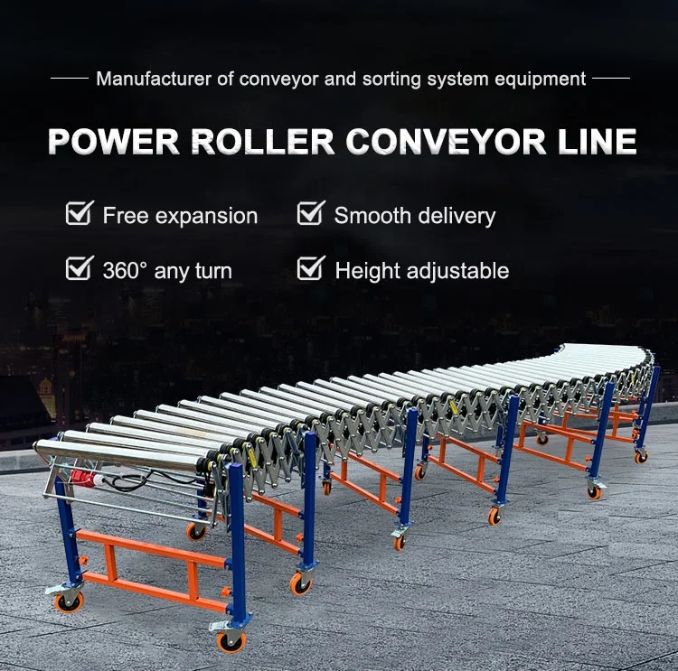 Mpvable Flexible Movable Powered Roller Conveyor Systems with Skate ...