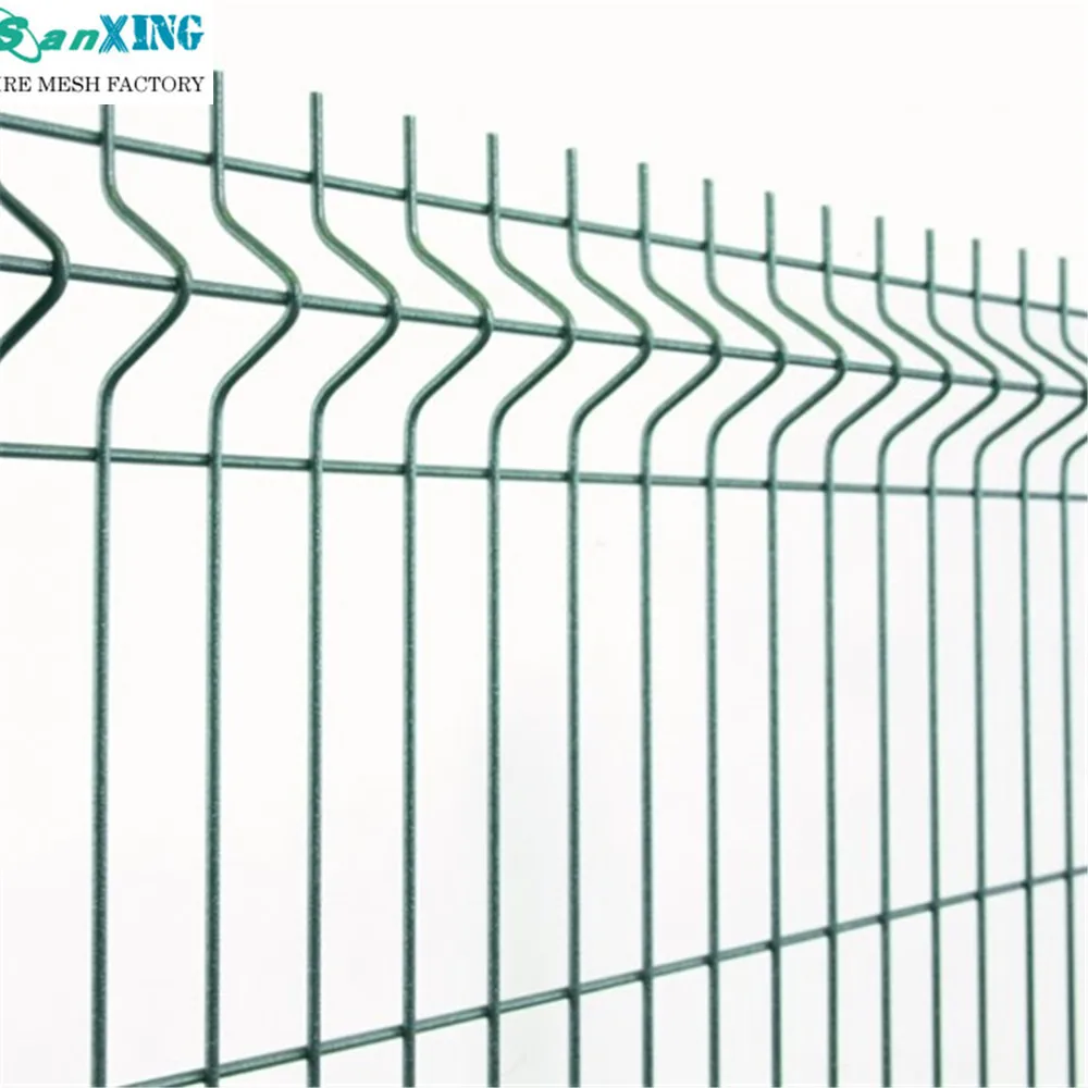 Fast supply speed garden fencing pvc coated galvanized welded 3d bending curved wire mesh fence ...