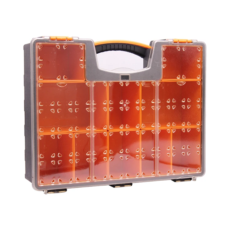 Stackable Plastic Tool Box with Dividers - Durable & Versatile