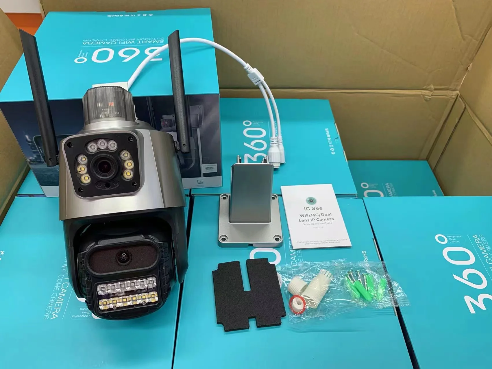 ICSEE Dual Lens 3MP Wifi Camera - Outdoor Security Solution
