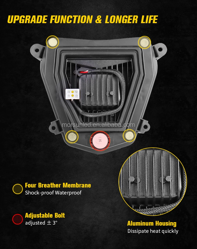 Emark Certified Led Headlight for Duke 690 2012-2019 Motorcycle ...