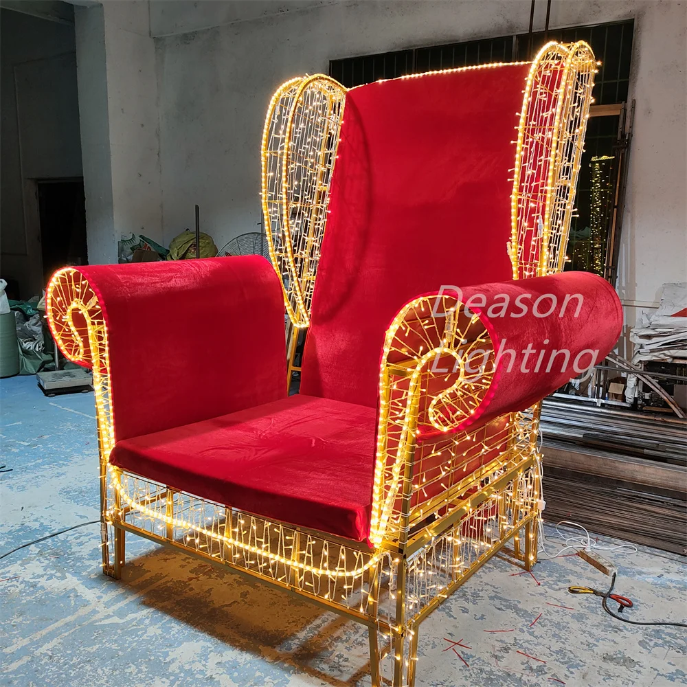 Shop Our Santa Throne Chair Motif Decorations for Christmas