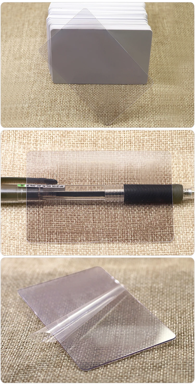 Blank Printable Clear PVC Cards for Inkjet Printer - Factory Price