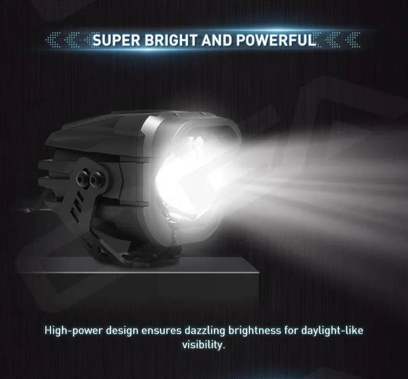 OGA 3 Inch LED Motorcycle Lights - Bright & Reliable