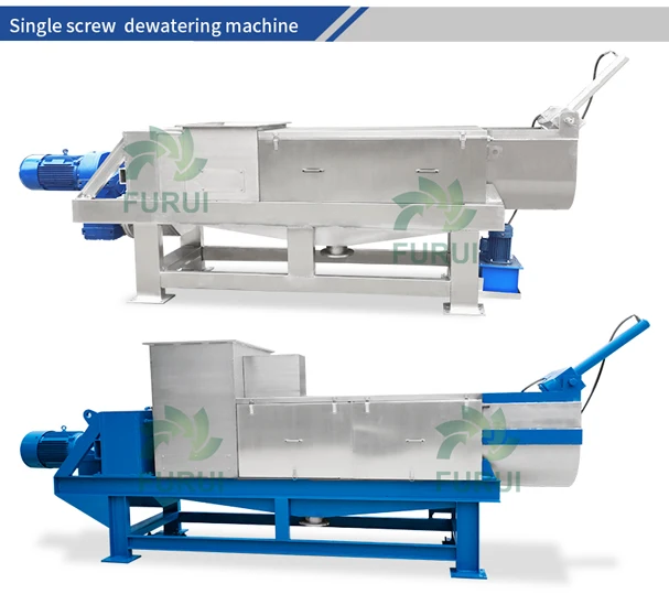 Single Screw Food Waste Shredder Dewaterer/coco Peat Dewatering Machine ...