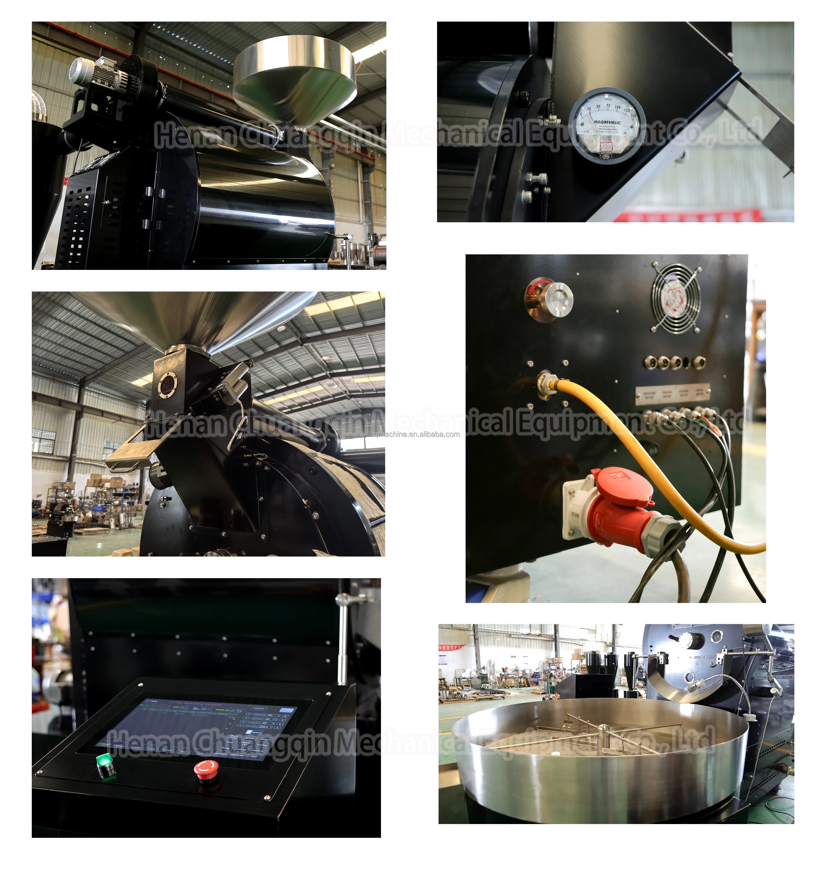 Lpg Gas Roaster Gas Coffee Bean Roasting Machine Industrial Use Coffee ...
