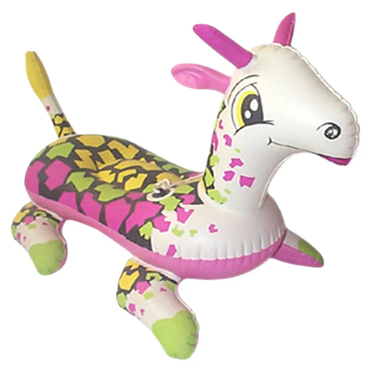 B01 Inflatable Dragon Ride on Inflatable Dragon Pool Float Yellow PVC ...