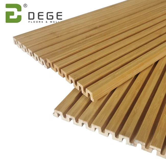 Waterproof Indoor & Outdoor Solid Hardwood Bamboo Wall Panel Cladding ...