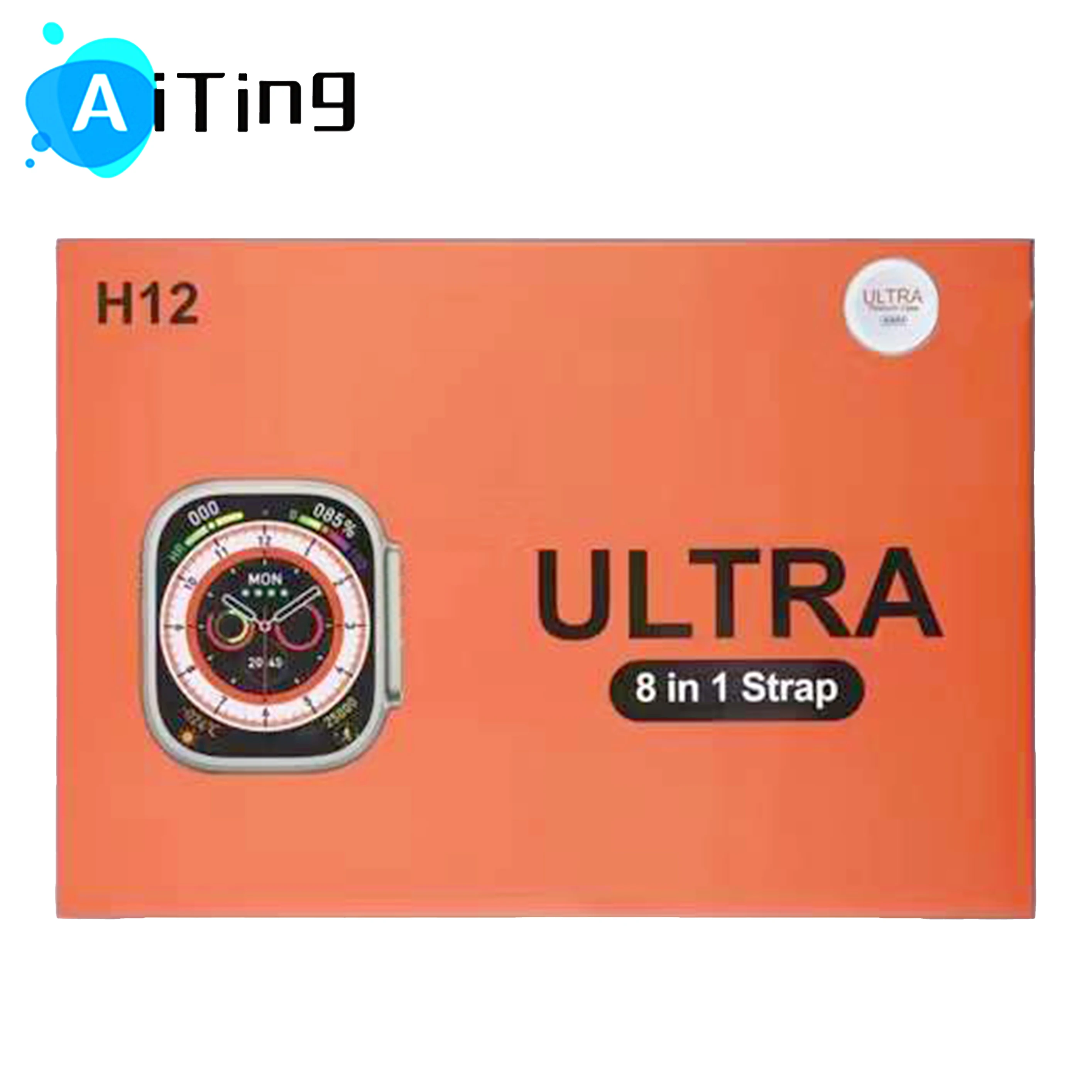 H12 Ultra Smart Watch 2024 New 8-in-1 Smartwatch With 8 Strap Metal ...