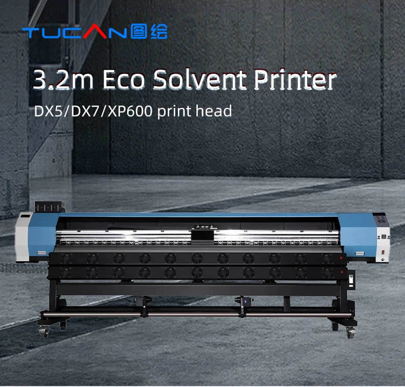 1.9m 3.2m Large Format Advertising Printer Digital Vinyl Sticker Inkjet ...