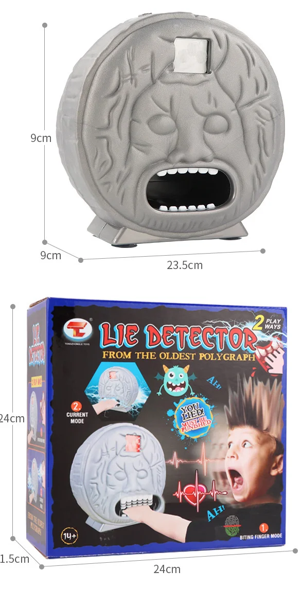 Lie Testing Detector Biting Electric Current Shock Ancient Party Toy ...
