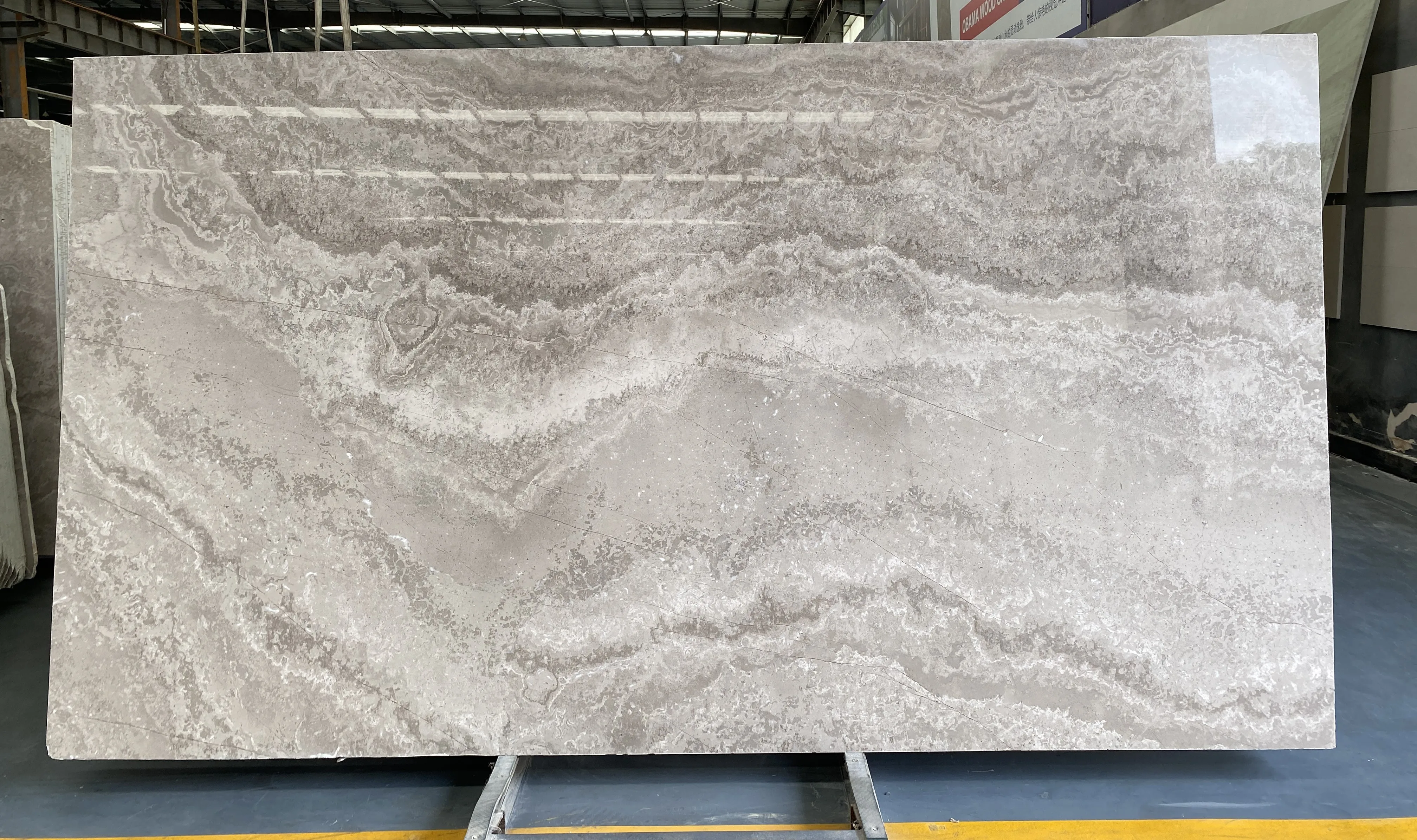 Polished Big Slab Dora Cloud Grey Marble for Project Wall and Floor ...