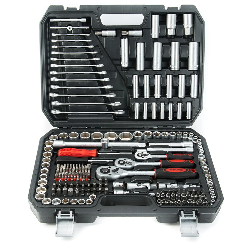 216pcs Tools Box Set Mechanic Hand Tool Kit Household Car Truck Vehicle ...