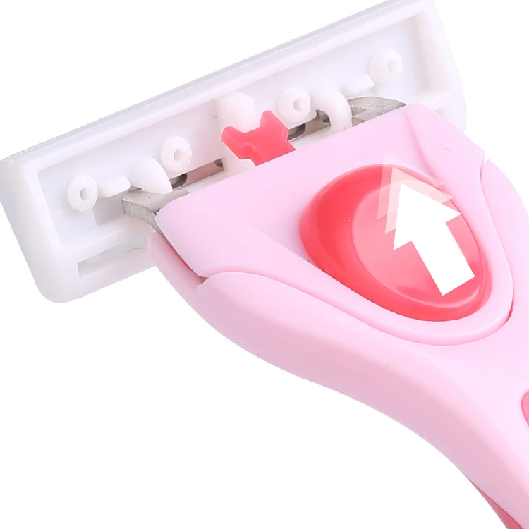 High Quality Women Shaving System Razor With Twin Sweden Blade Rubber ...