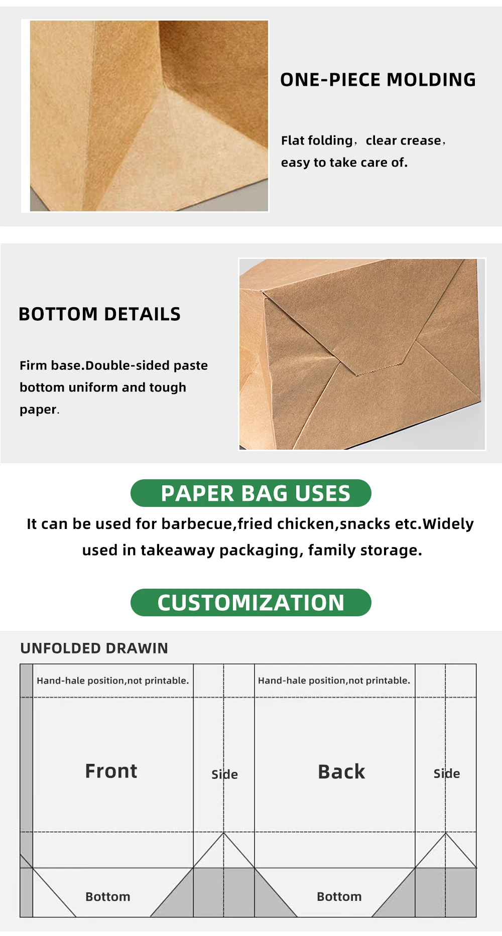 Custom Printed Kraft Paper Bags Recyclable Shopping Clothing Gift Bag ...