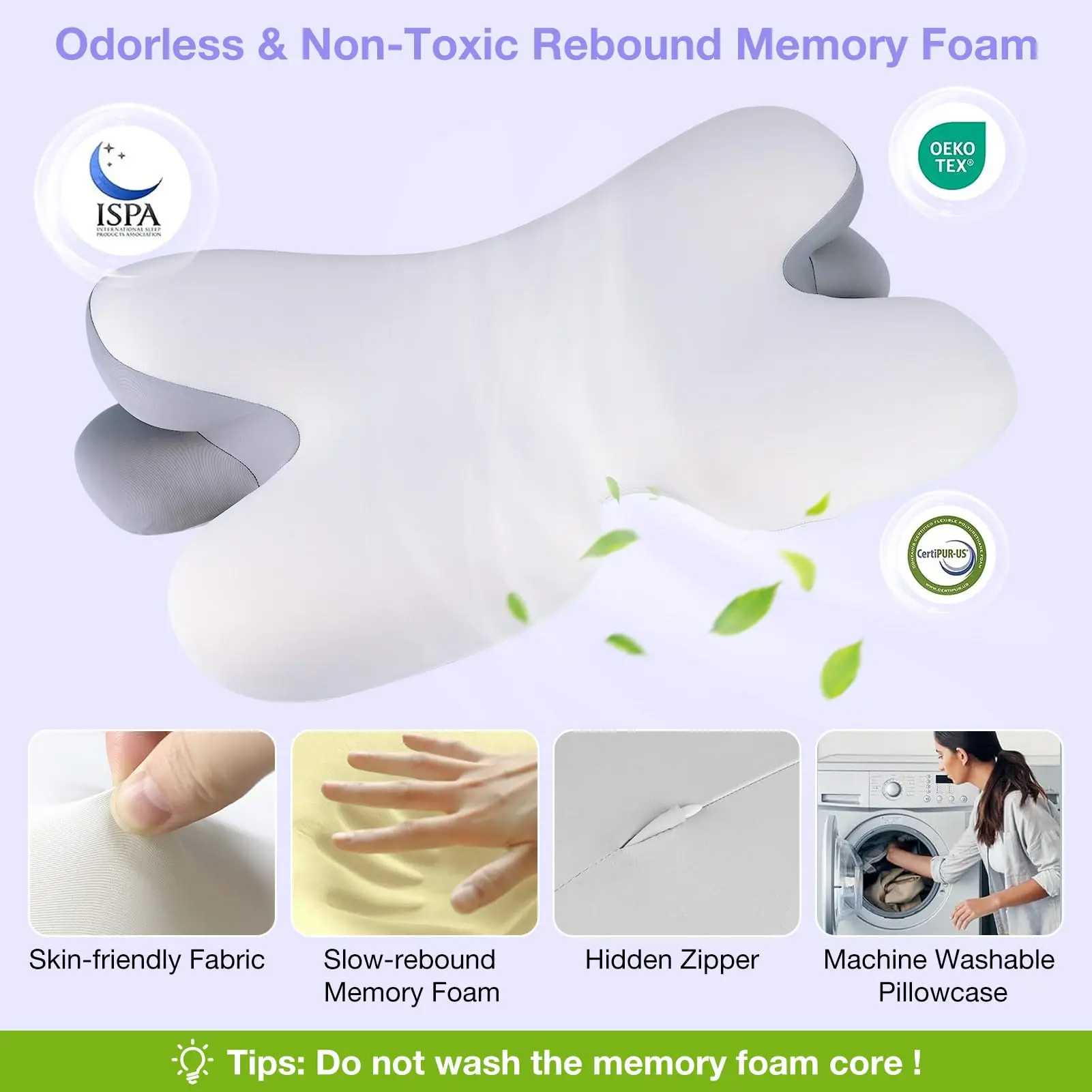 Luxury Ergonomic Neck Support - Memory Foam Pillow