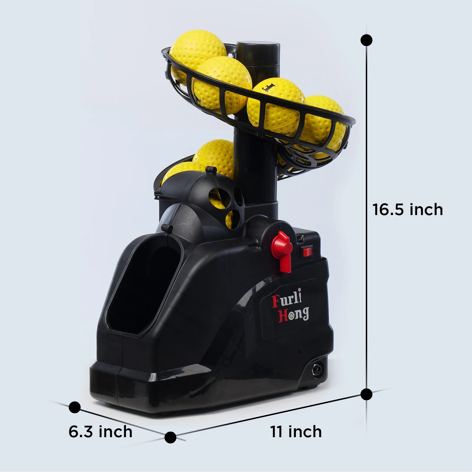 Furlihong 6802BH 2 in 1 Baseball & Tennis Ball Launcher Machine ...