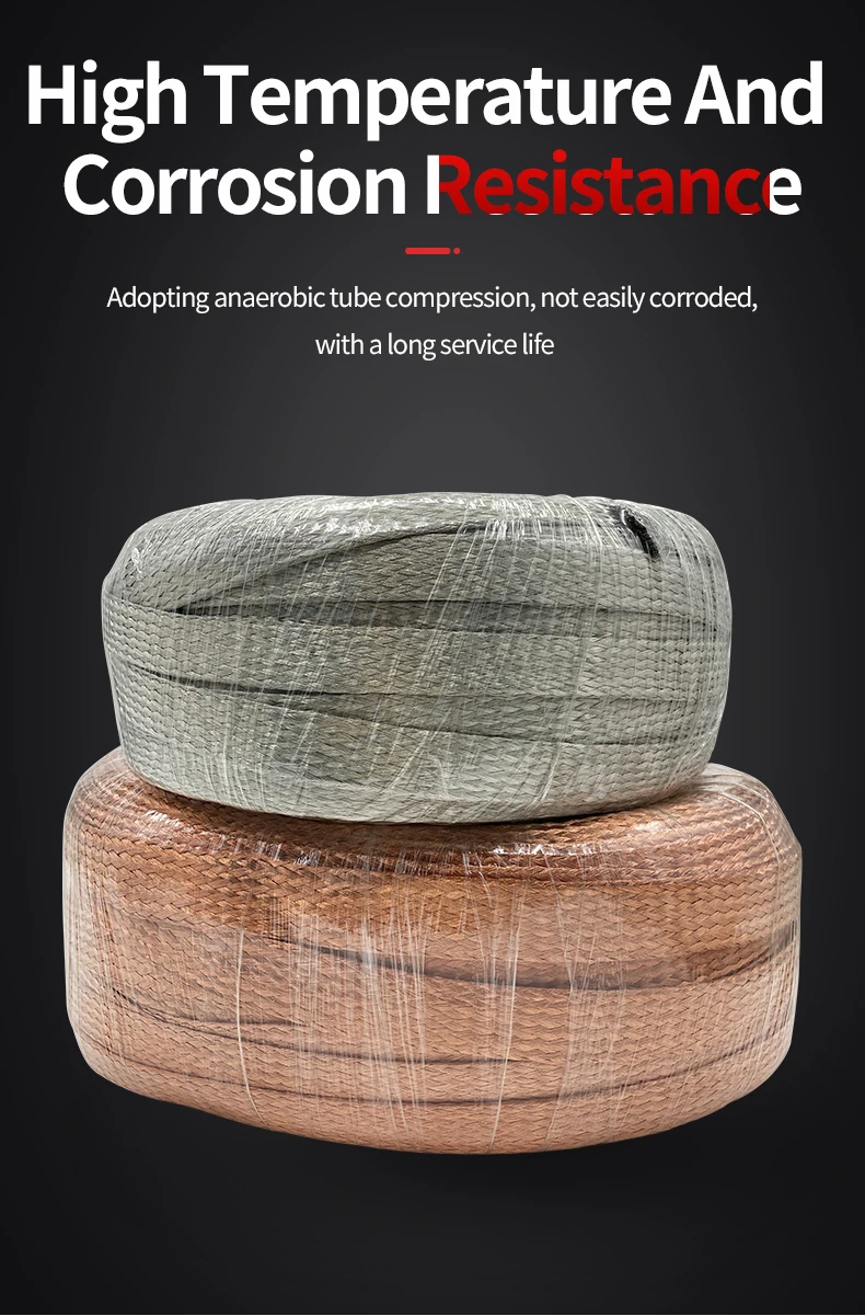 CSYH Copper Braided Grounding Wire Tinned Flexible Connection Flat ...