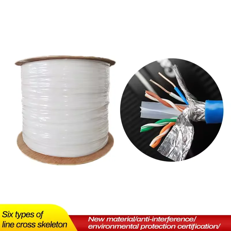 Network Cable Skeleton Isolation Separator Center Cross X CAT6 FTP SFTP ...