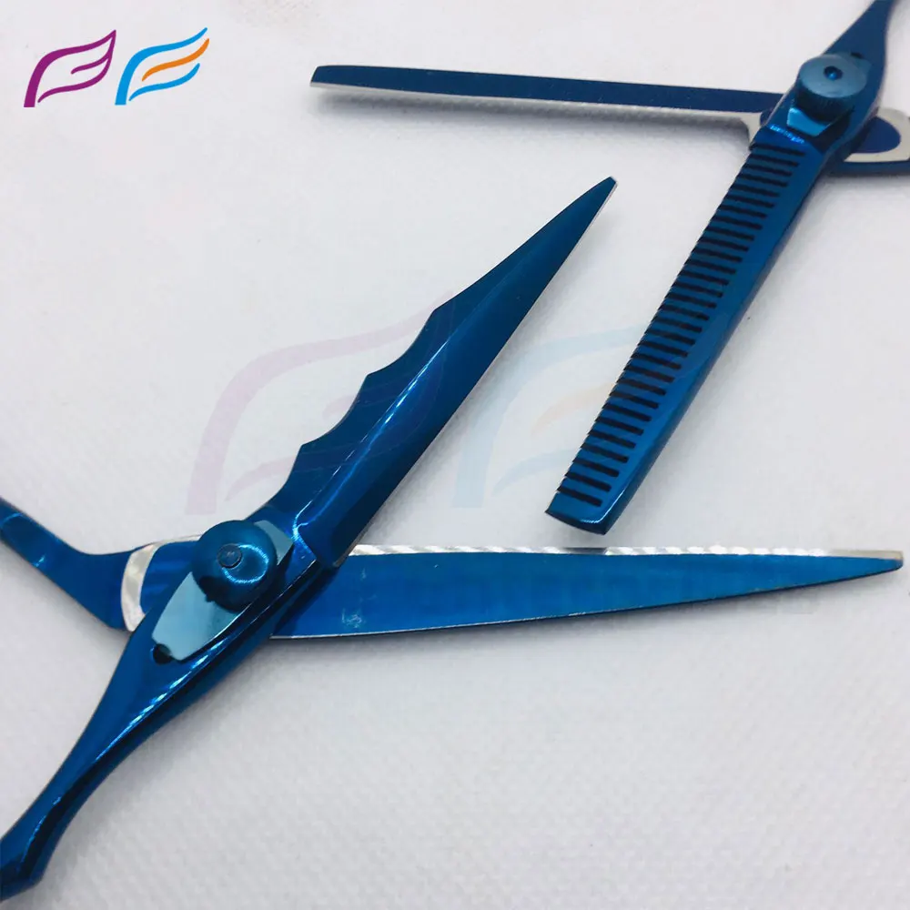 Barber Scissors Japanese Steel 6 And 6.5 Inches Hair Scissors Titan ...