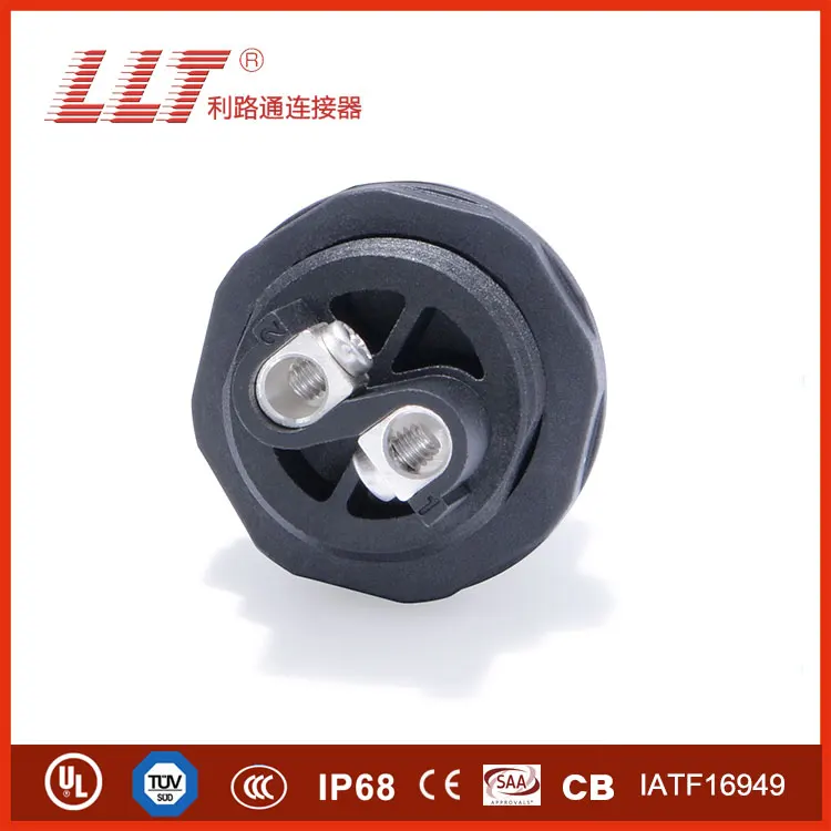 Pa66 2pin Female Panel Mount Llt Circular Electrical Waterproof M29 ...