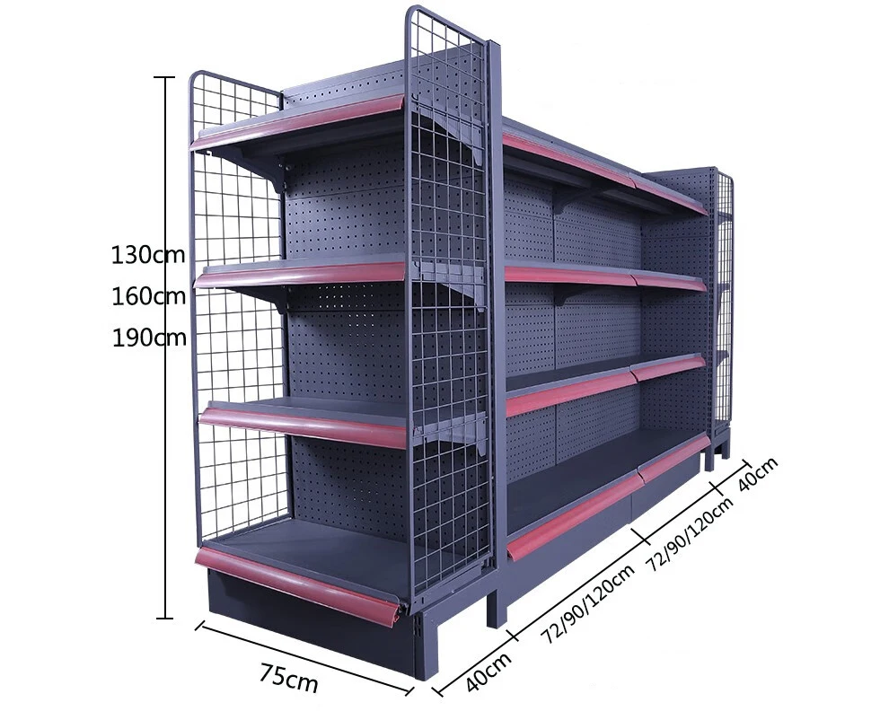 Hot Sale Gondola Supermarket Shelving Display Rack For Retail Store ...