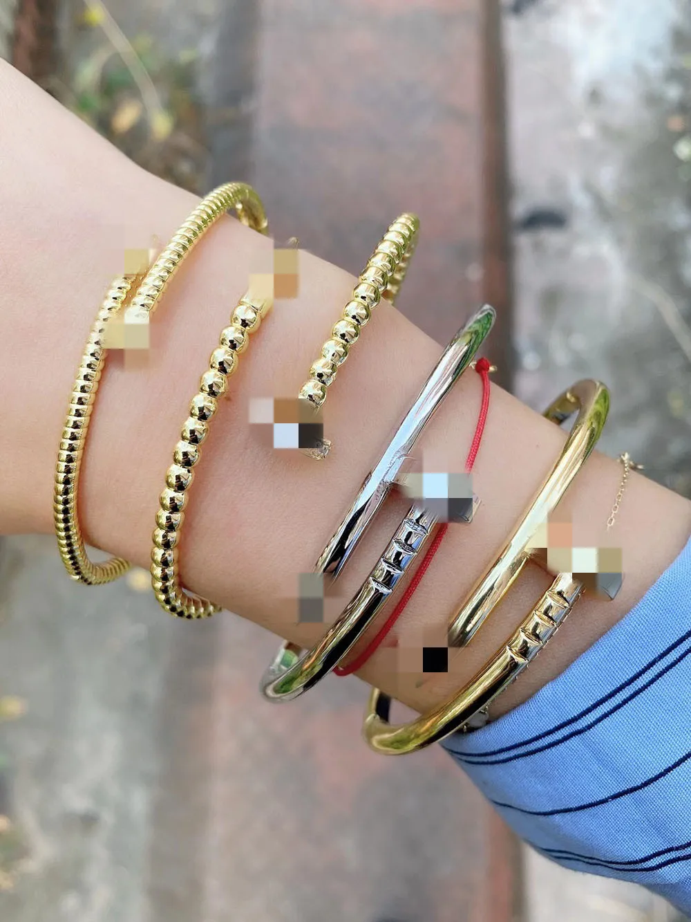 18k Gold Plated Round Shape Zircon Trendy Snap Cuff Open Bangle Bracelet - Buy 18k Gold Plated ...