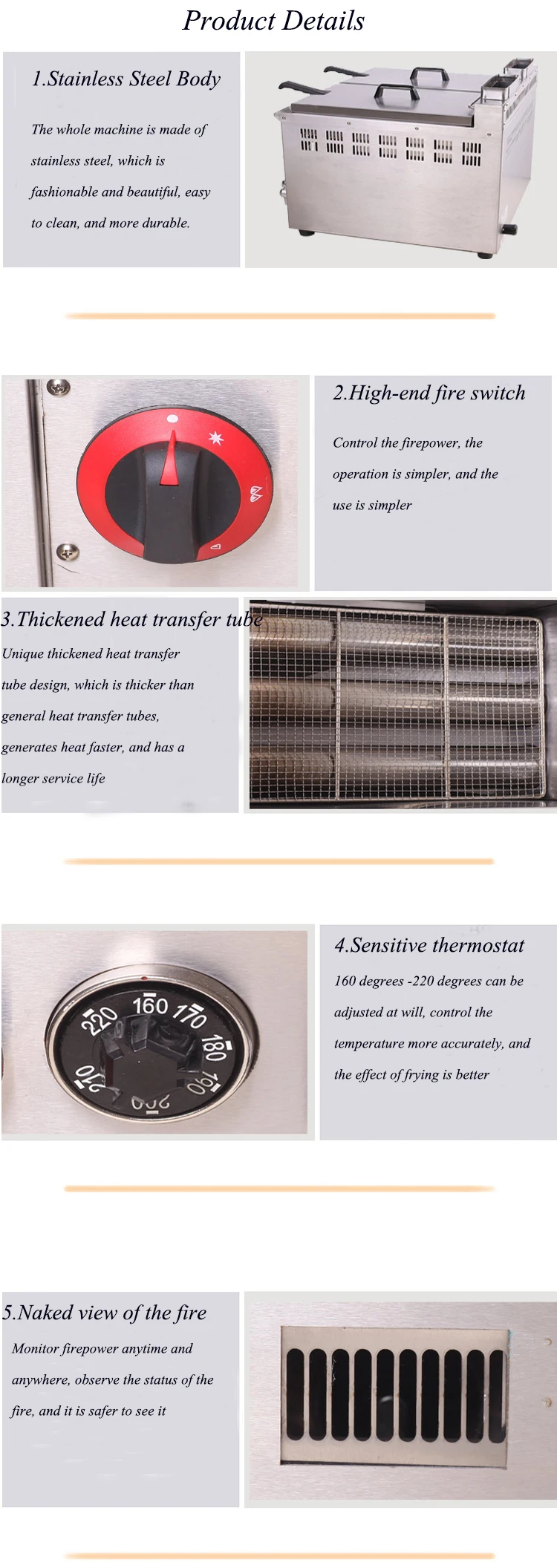 Auto Lift Countertop Frier Fried Chicken Fryer French Fries Machine ...