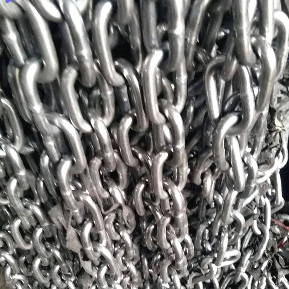 Heavy Duty Industrial Grade 80 Flashing Straight Welded Ship Barge Chain