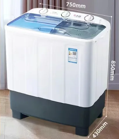 10kg Double Bucket Semi-automatic Washing Machine Stainless Steel ...