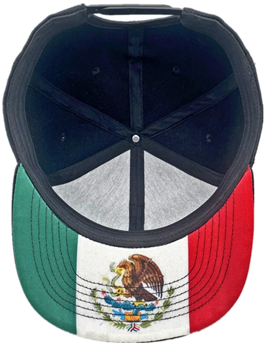 Wholesale Mexican Flag Snapback Cap - Perfect for Embroidery