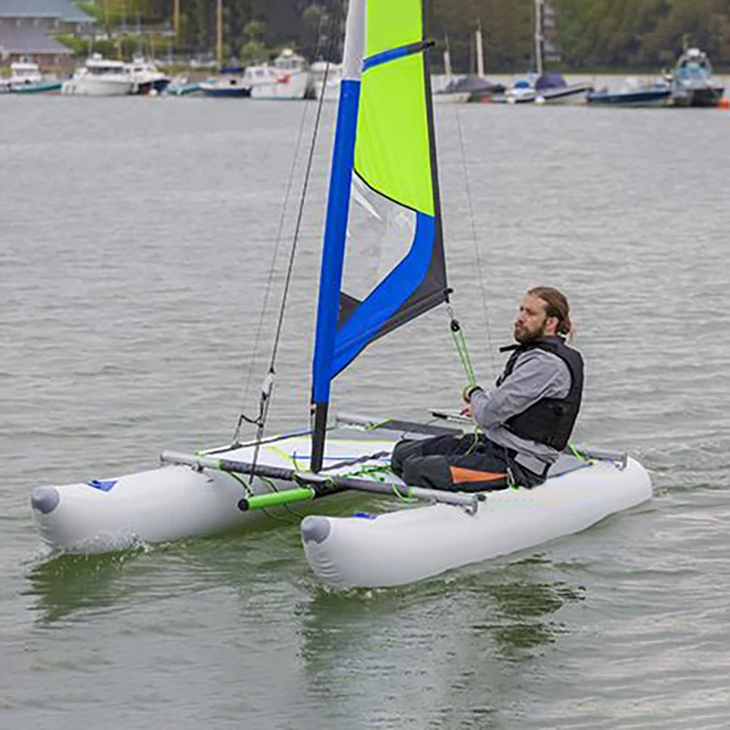 Inflatable Catamaran Sailboat - Lightweight and Portable