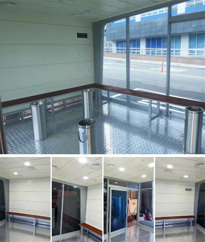 Prefab Steel Frame Glass Window Portable Outdoor Smoking Shelters ...