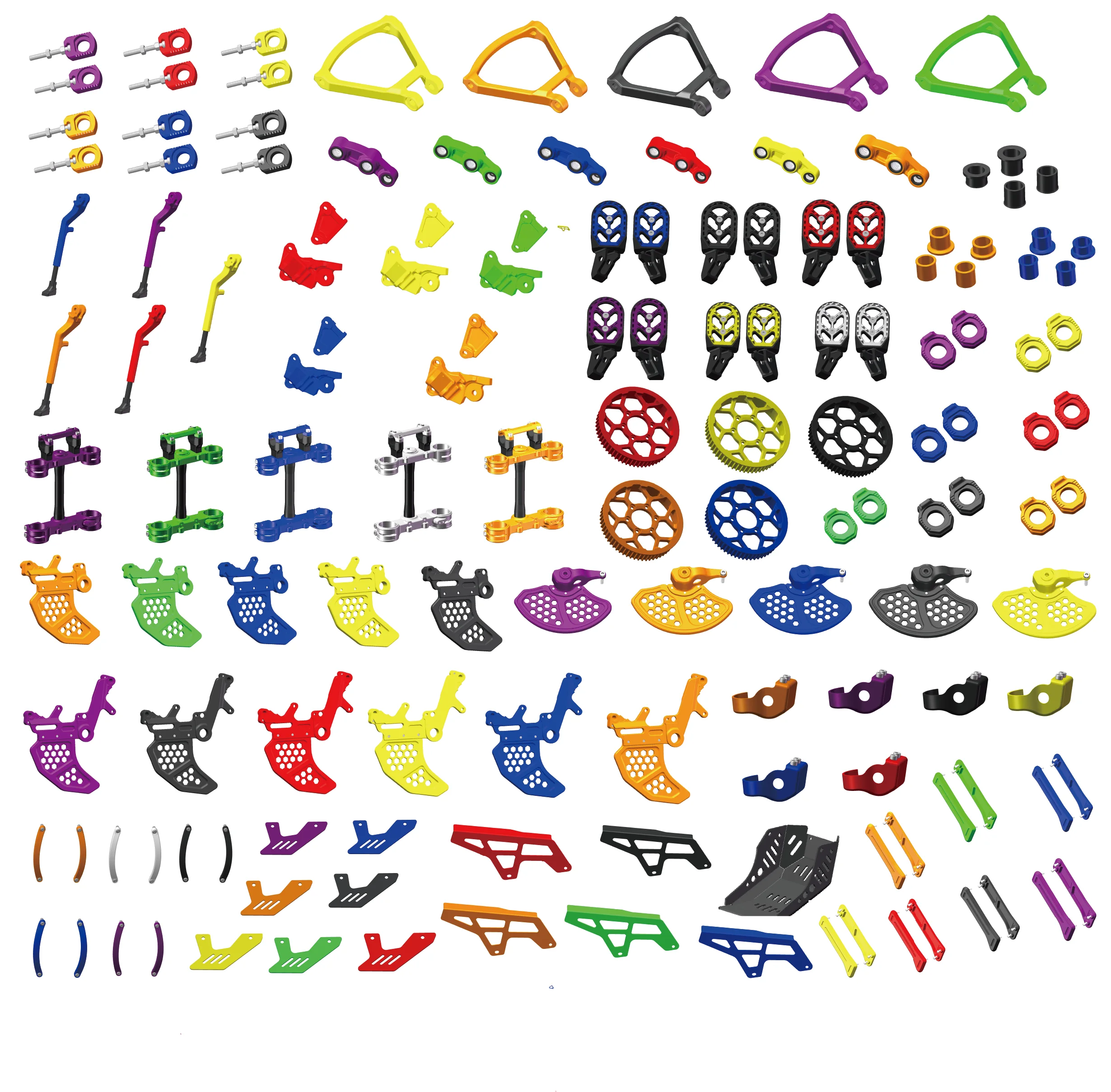 For Surron Ultra Bee Parts CNC Aftermarket Parts Dual Caliper Bracket ...