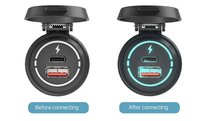 Pd30w Fast Charging Double Port Car Usb Chargers With Dual Qc 3.0 Ports ...