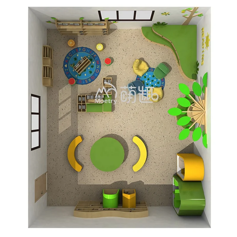 Moetry Trending Kids Library Design Preschool Reading Room Interior ...