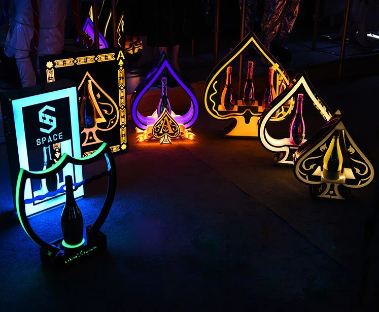 T-worthy Glow Bar Rechargeable Color Flashing Wine Champagne Glorifier ...