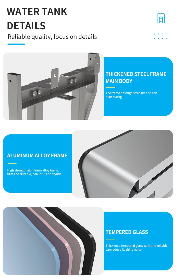 Wall Mounted Toilet Concealed Cistern Sanitary Ware Accessories ...