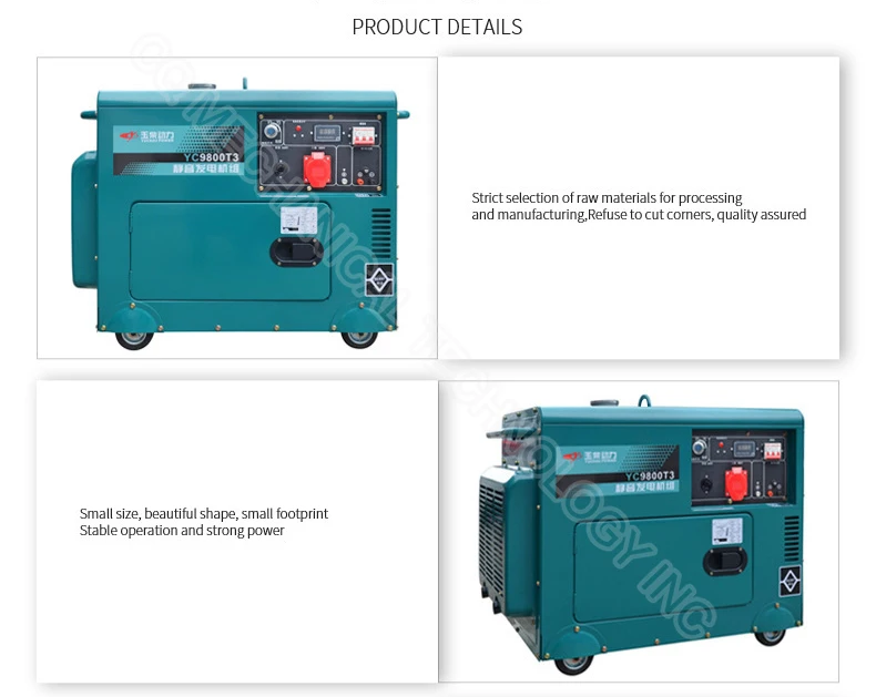 10 KVA Portable Diesel Generator with Wheels - Reliable Power