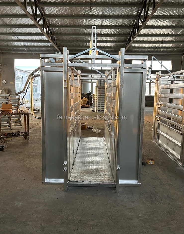 Adjustable Galvanized Cattle Chute Loading Ramp Livestock Equipment ...