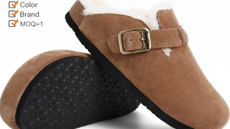 Sandalen Men Brown Leather Sandal All Season Cork Sole Slipper Outdoor ...