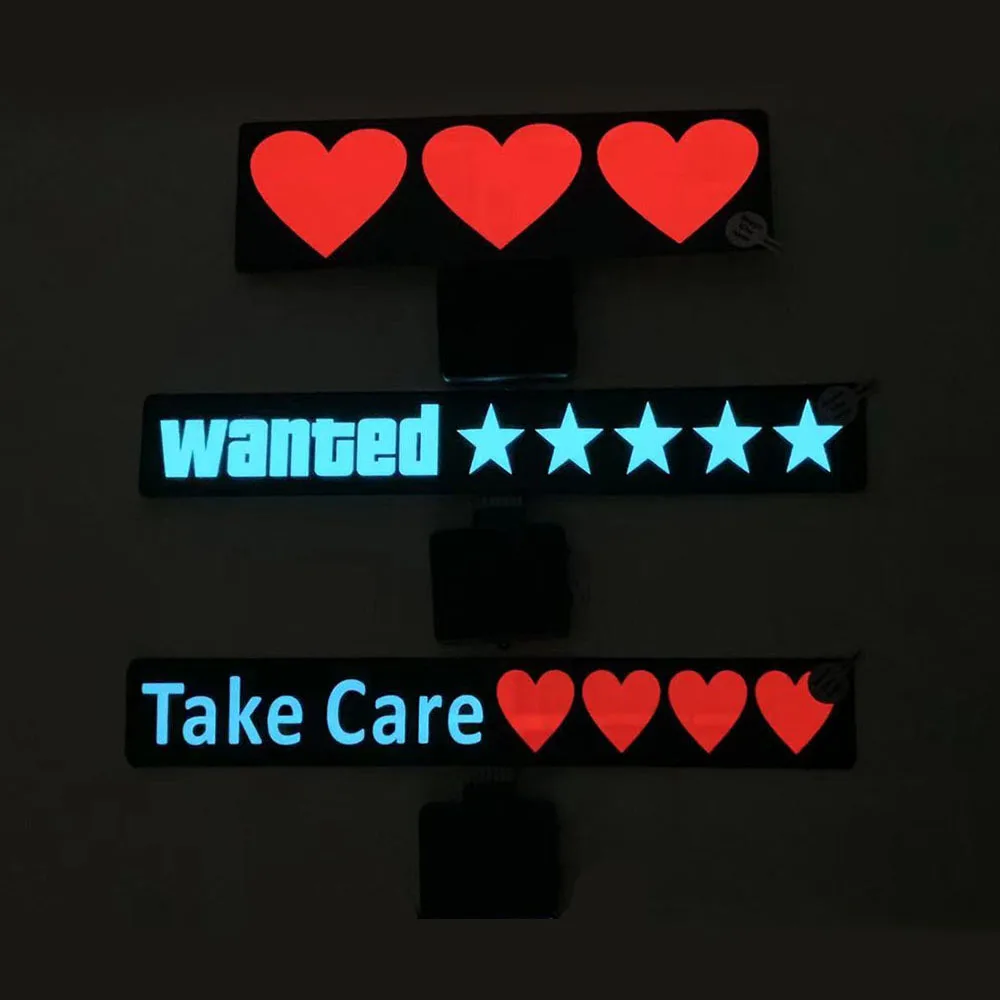 Custom El Led Light Sign For Automobile Car Truck Blinking Animation ...