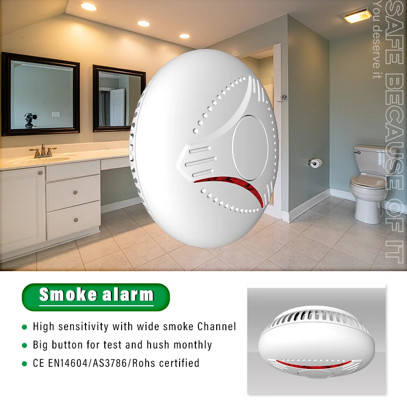 Anka En14604 Interlinked Security Alarms Smart Home Smoke Alarm Fire ...