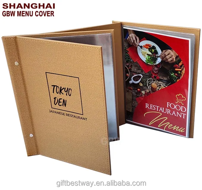 High Quality A4 Menu Folder with Screws - Perfect for Restaurants