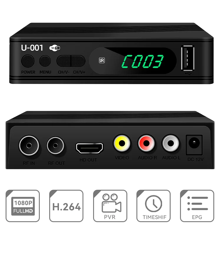 Dvb T2 Transmitter Newest Firmware Upgrade Set Top Box H.264 MPEG4/H ...