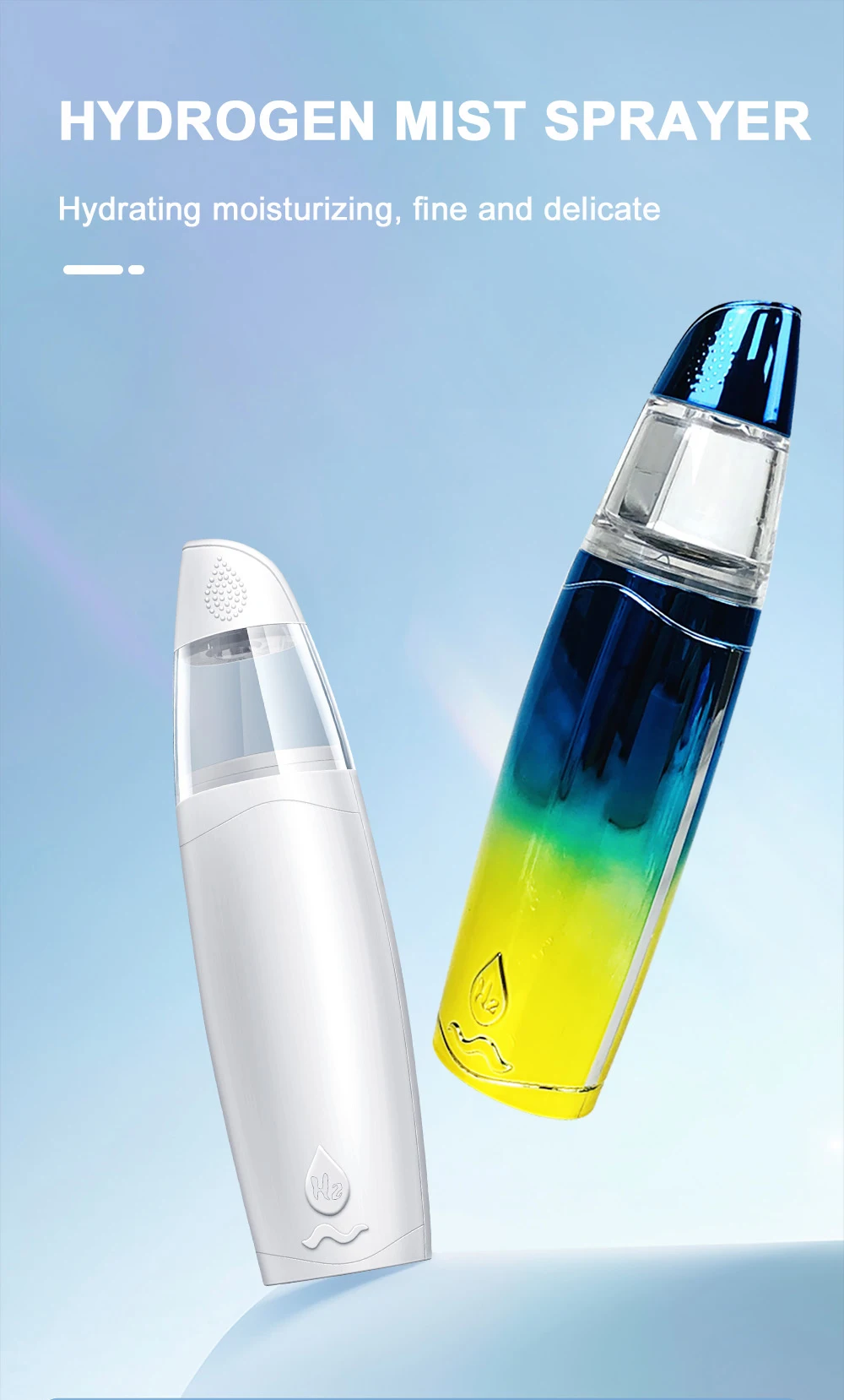 Suyzeko 1000ppb Hydrogen Rich Water Mist Sprayer Portable Nano Facial ...