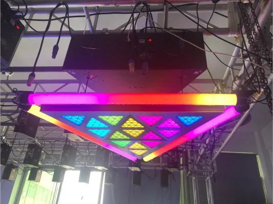 Dmx512 Kinetic Triangle Panel Led Lifting Kinetic Lighting System for Nightclub| Alibaba.com