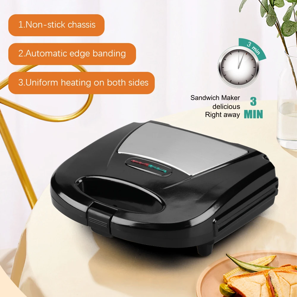 Household 2 Slices Automatic Electric Dual Breakfast Toast Sandwich ...